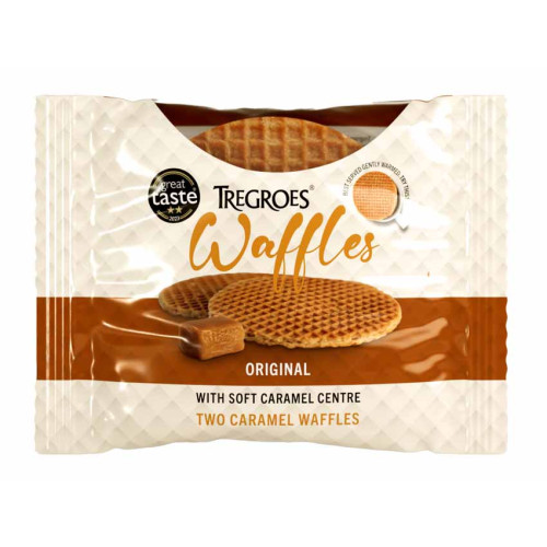 Blas ar Fwyd Website - Tregroes, Butter Toffee Waffles, Box of 2 Waffle ...