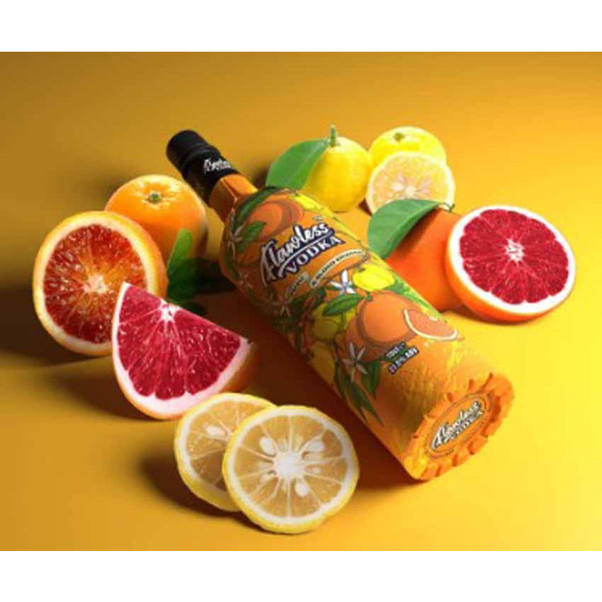 Blas ar Fwyd Website - Flawless Vodka - Yuzu and Blood Orange 37.5%, 70cl