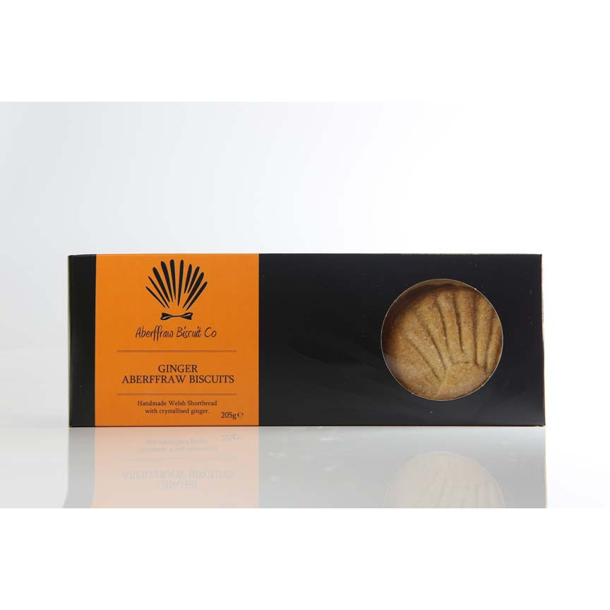 Blas ar Fwyd Website - Aberffraw Biscuit, Ginger, 160g Box