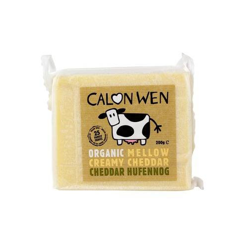 Blas ar Fwyd Website - Calon Wen, Organic Mellow Cheddar, 200g pack