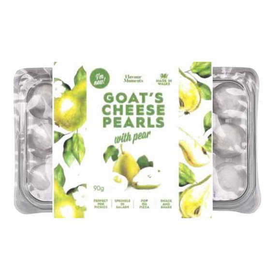 Blas ar Fwyd Website - Flavour Moments, Goats' Cheese Pearls with Pear, 90g