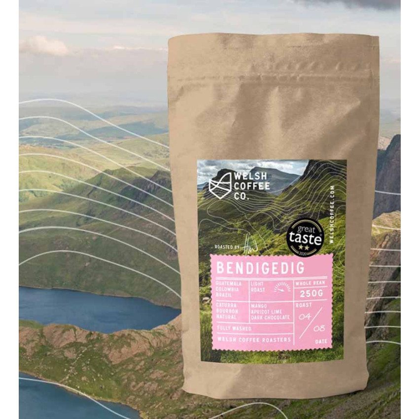 Blas ar Fwyd Website - Welsh Coffee Bendigedig Ground 250g