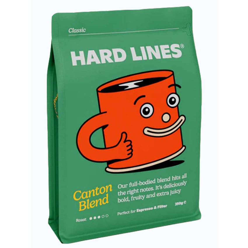 Blas ar Fwyd Website - Hard Lines Coffee, Canton Blend, 250g